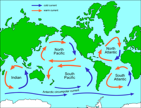 Circulation or Ocean Gyres - opengeology.in
